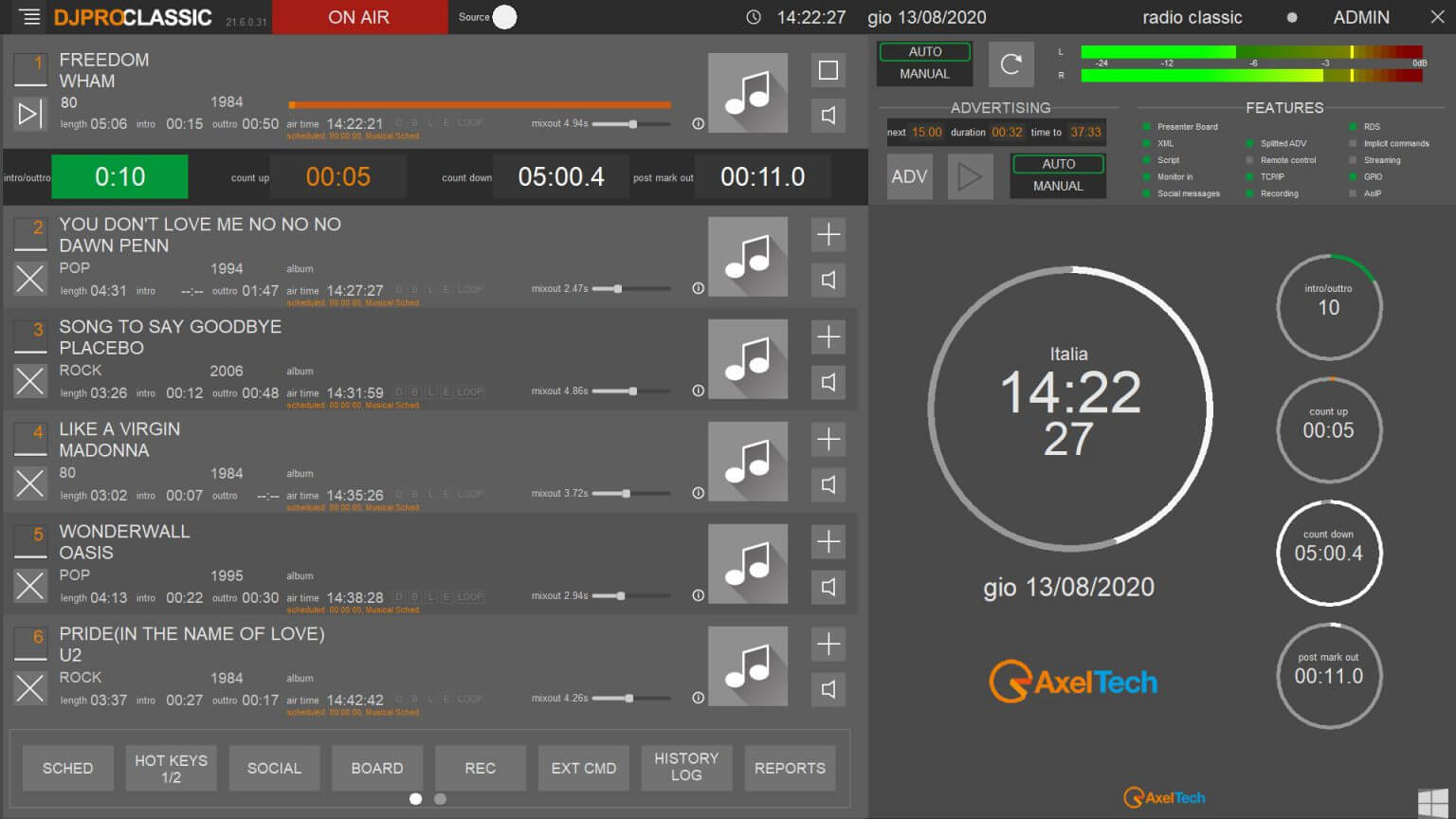 Radio Automation Software - DJ PRO | Axel Technology