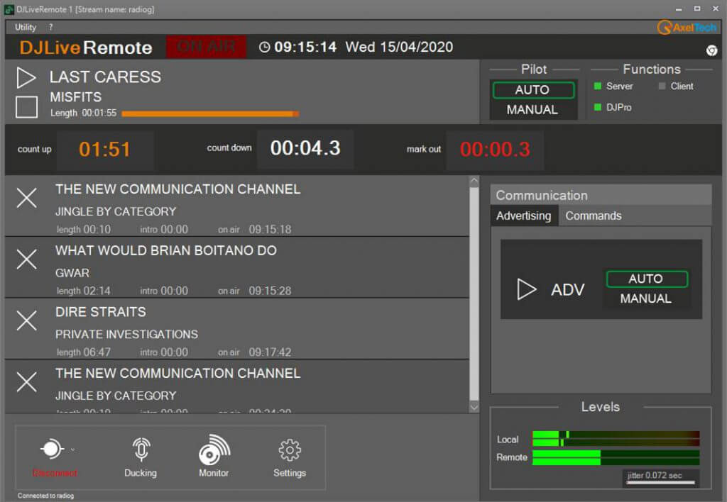 Radio Automation Software - DJ PRO | Axel Technology